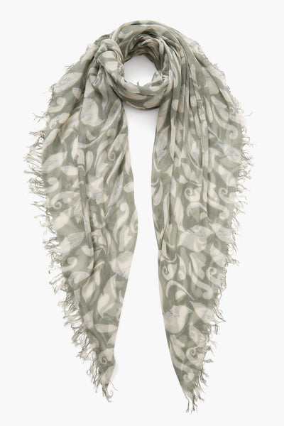 Cashmere and Silk Scarf Sage Ivy – Chan Luu Cashmere and Silk Scarf Sage Ivy – Chan Luu
