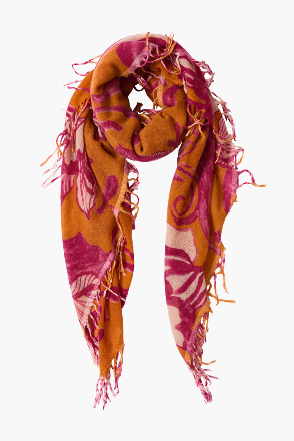 100% Cashmere Scarf Gold Floral – Chan Luu