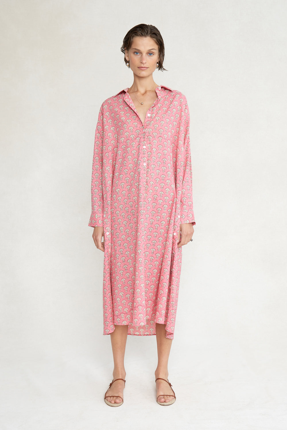 Krista Dress Begonia Pink – Chan Luu