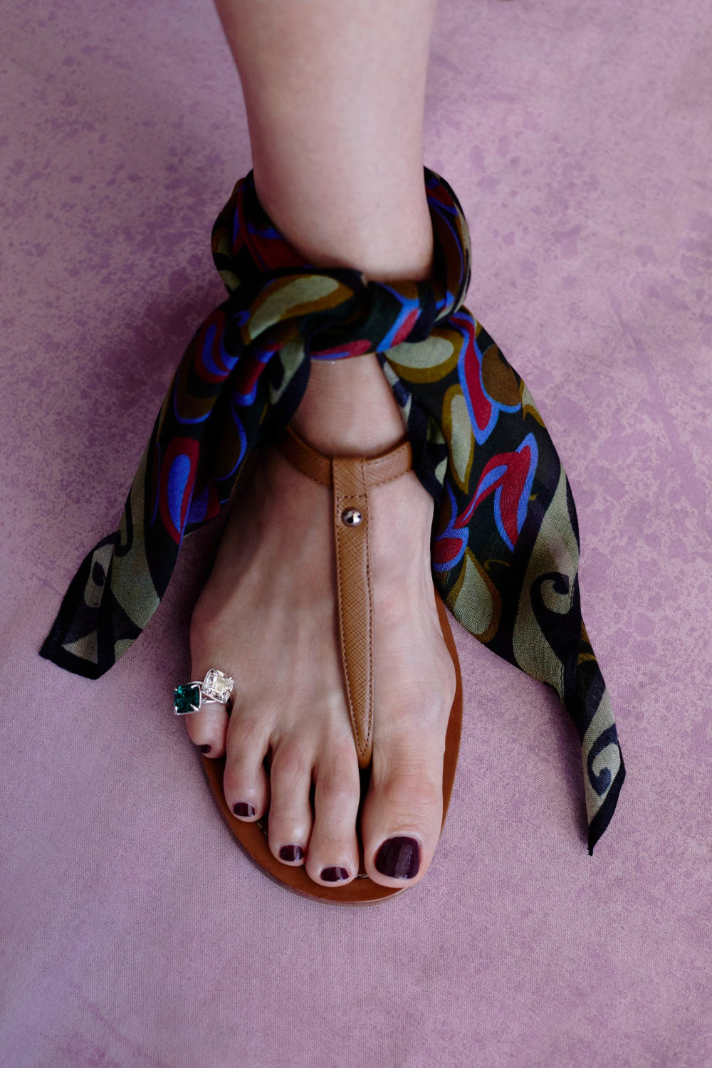 Caprice Crystal Toe Ring Ice – Chan Luu