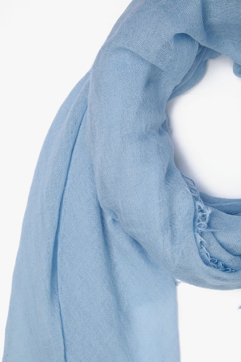 Solid Color Scarves > Blue - Chan Luu